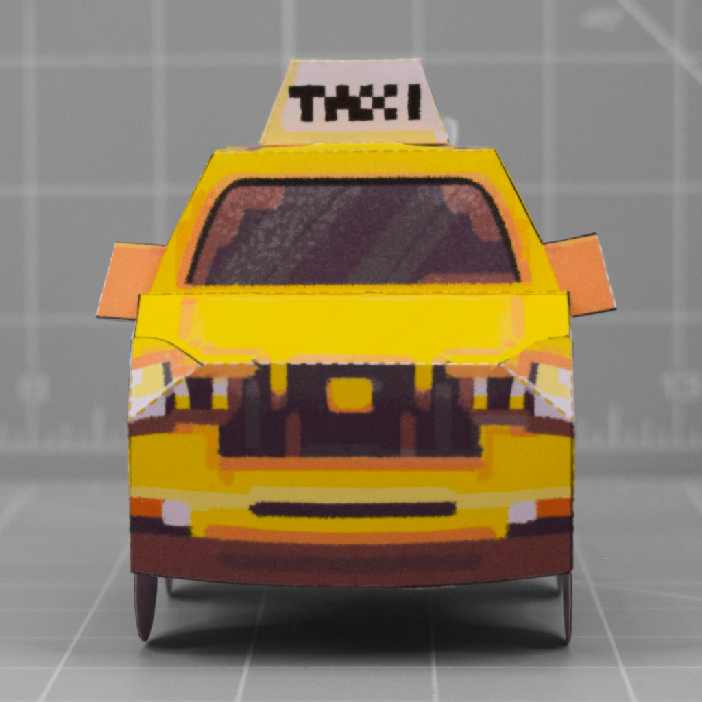 Yellow Taxi Goes Vroom – Fold Up Toys